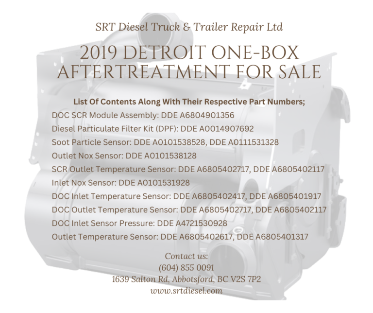 2019 DETROIT ONE-BOX AFTERTREATMENT SYSTEM (DPF DOC SCR) - SRT Diesel ...